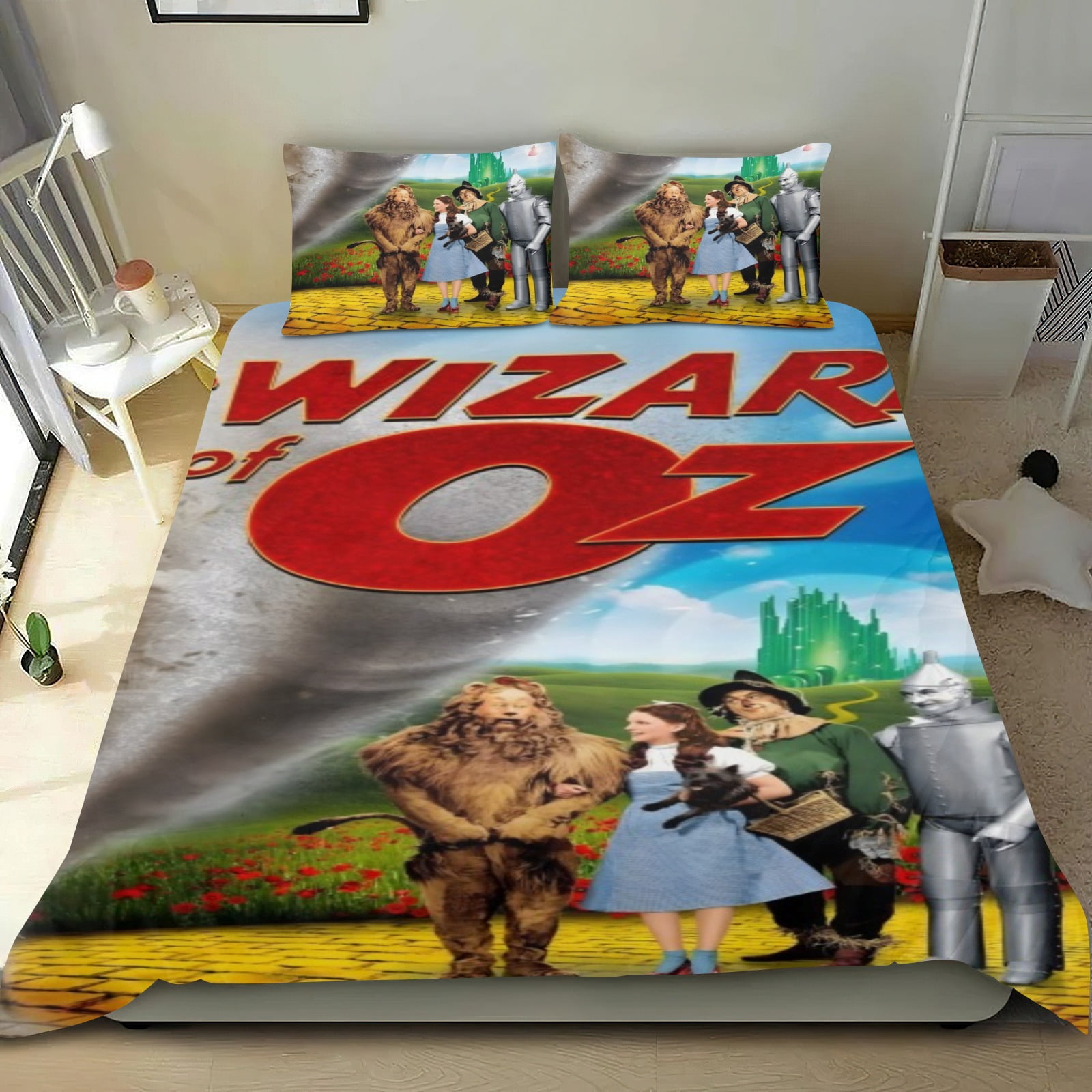 3 Piece Bedding Set The Wizard Of Oz Comforter Set Cute Duvet Cover ...