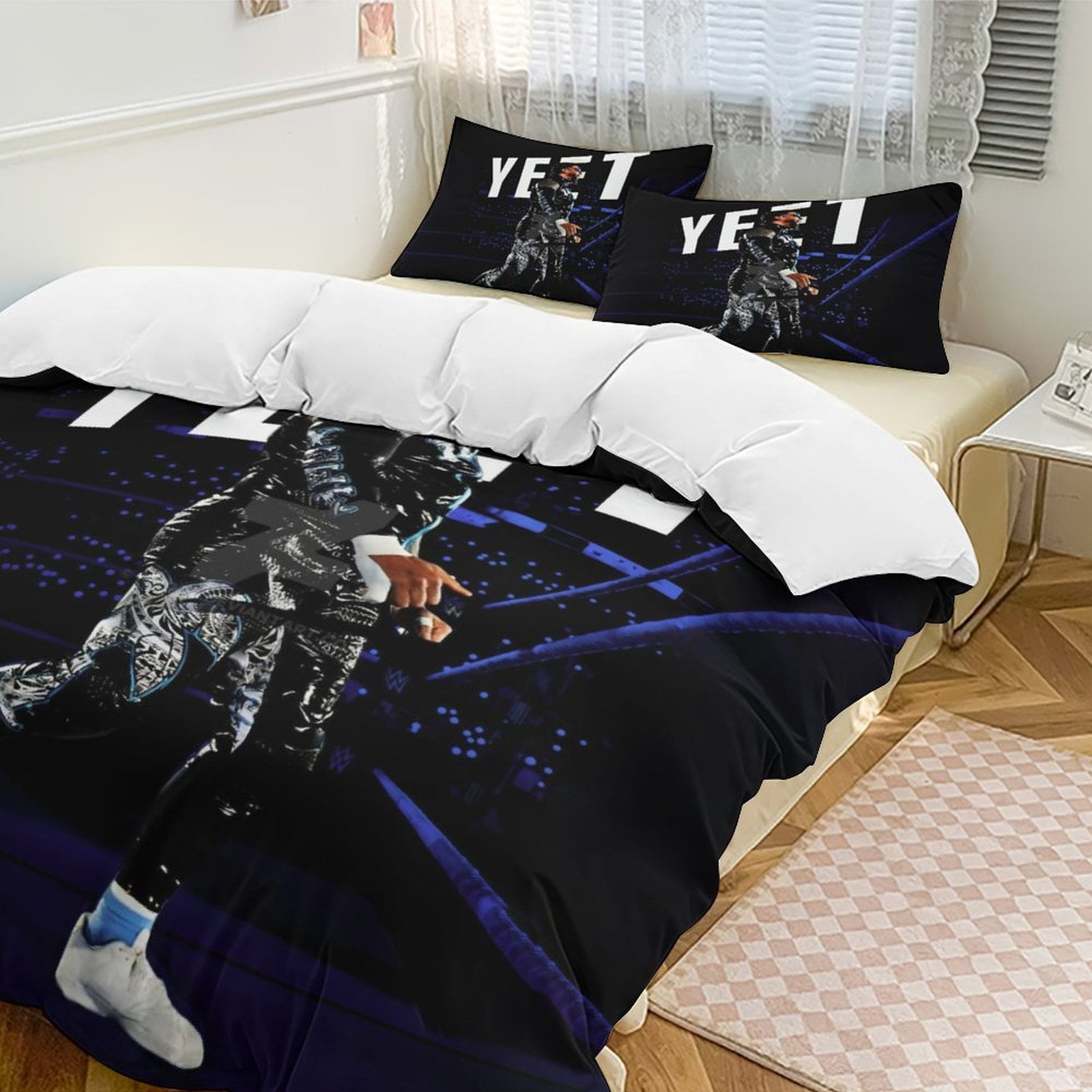 3 Piece Bedding Set Wres-tler Jey US-0 Comforter Cover Set Cute Kids ...