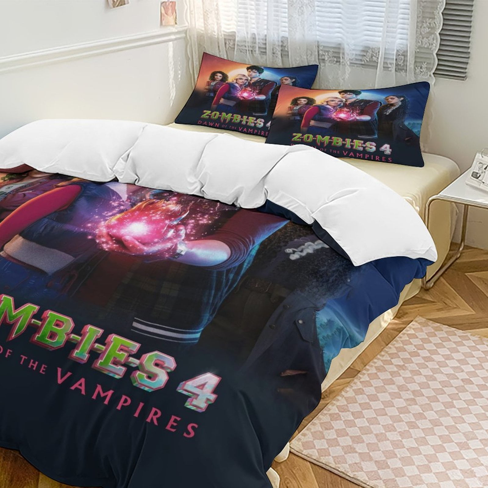 3 Piece Bedding Set Zombie Character Comforter Cover Set Cute Kids ...