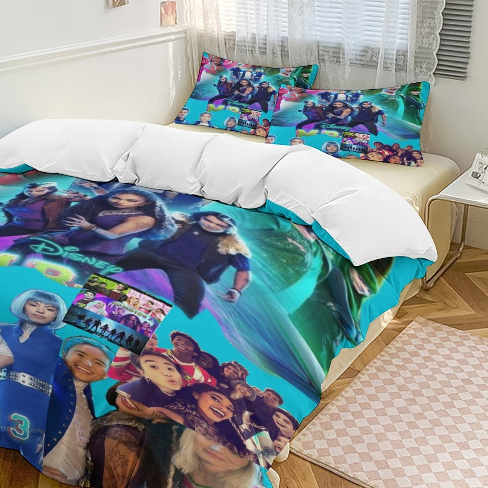 3 Piece Bedding Set Zombie Character Comforter Cover Set Cute Kids ...