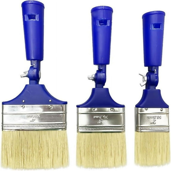 3 Piece Brush Set Swivel Brushes,Wall and Ceiling Brushes,Long Reach Brushes, Decorative Brushes ...