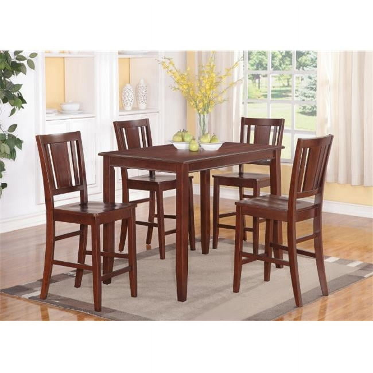 3 -Piece Buckland Counter Height Table 30 in. x48 in. & 2 Stools with ...