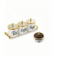3 Piece Canisters Sets For The Kitchen - Coffee Tea Sugar Container Set ...