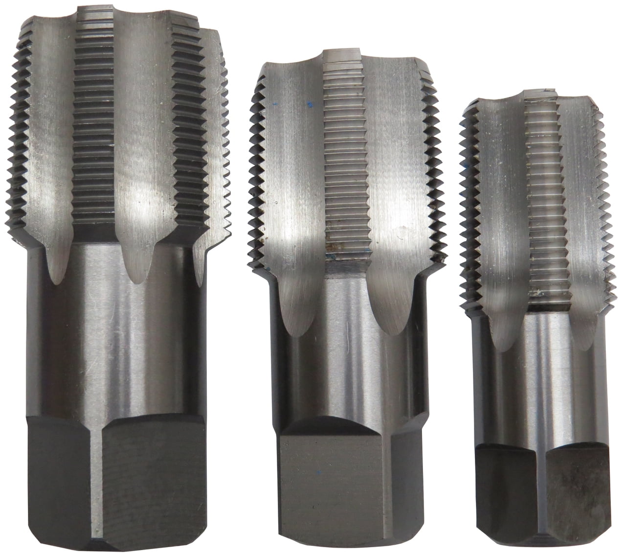 3 Piece Carbon Steel NPT Pipe Tap Set, 1", 1-1/4" and 1-1/2" - Walmart.com