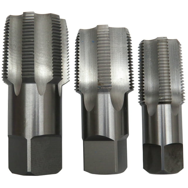 3 Piece Carbon Steel NPT Pipe Tap Set, 1", 1-1/4" and 1-1/2" - Walmart.com