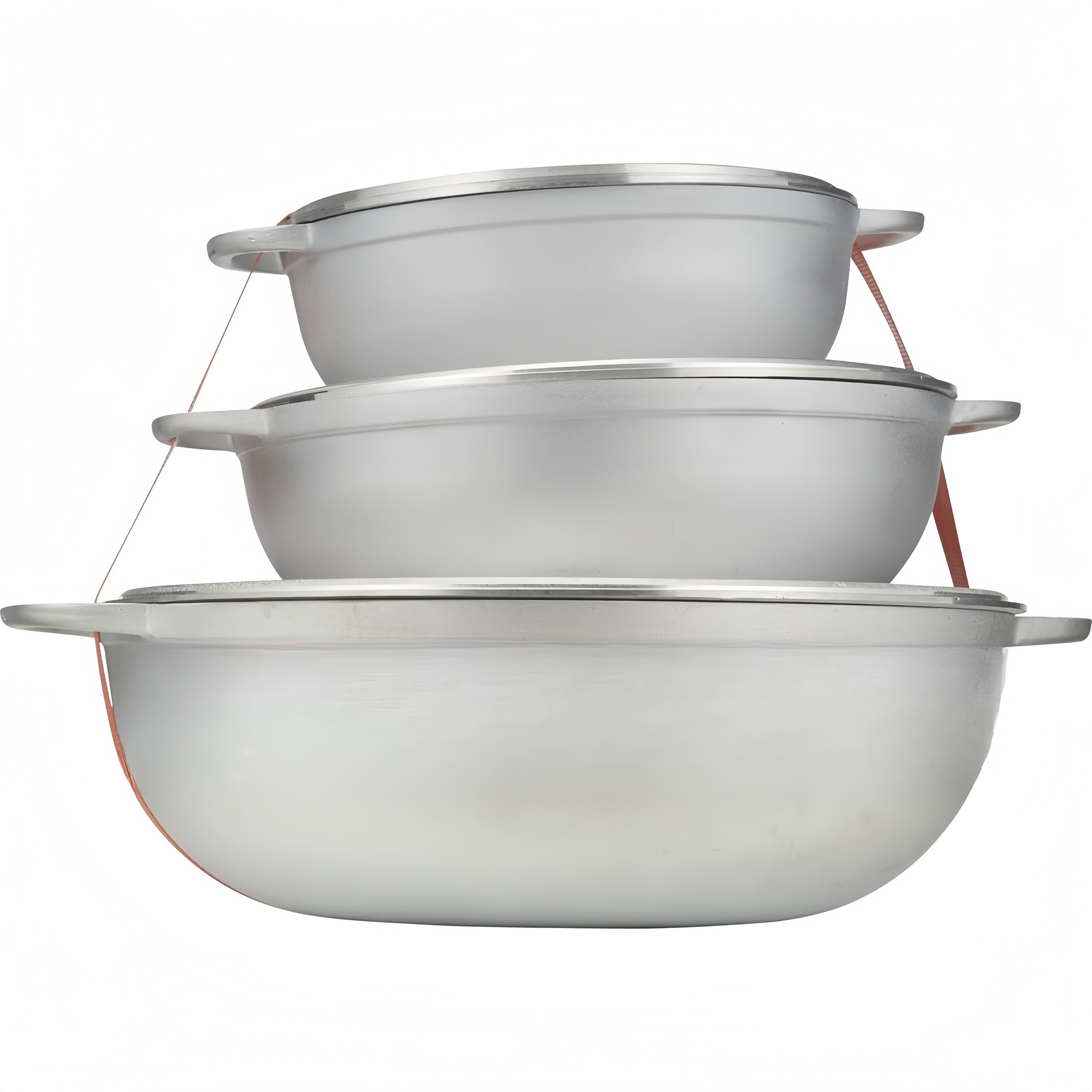 3-Piece Cast Aluminum Cookware Set, Natural Finish - Walmart.com