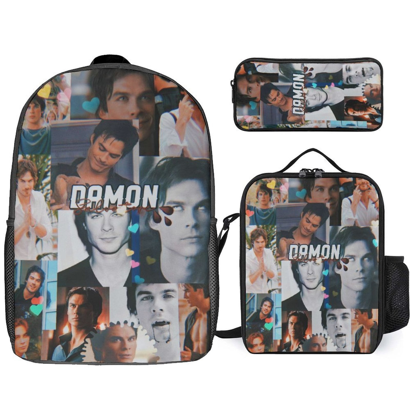 3 Piece Casual Shoulder Bag, Damon Salvatore Ian Somerhalder Backpack ...