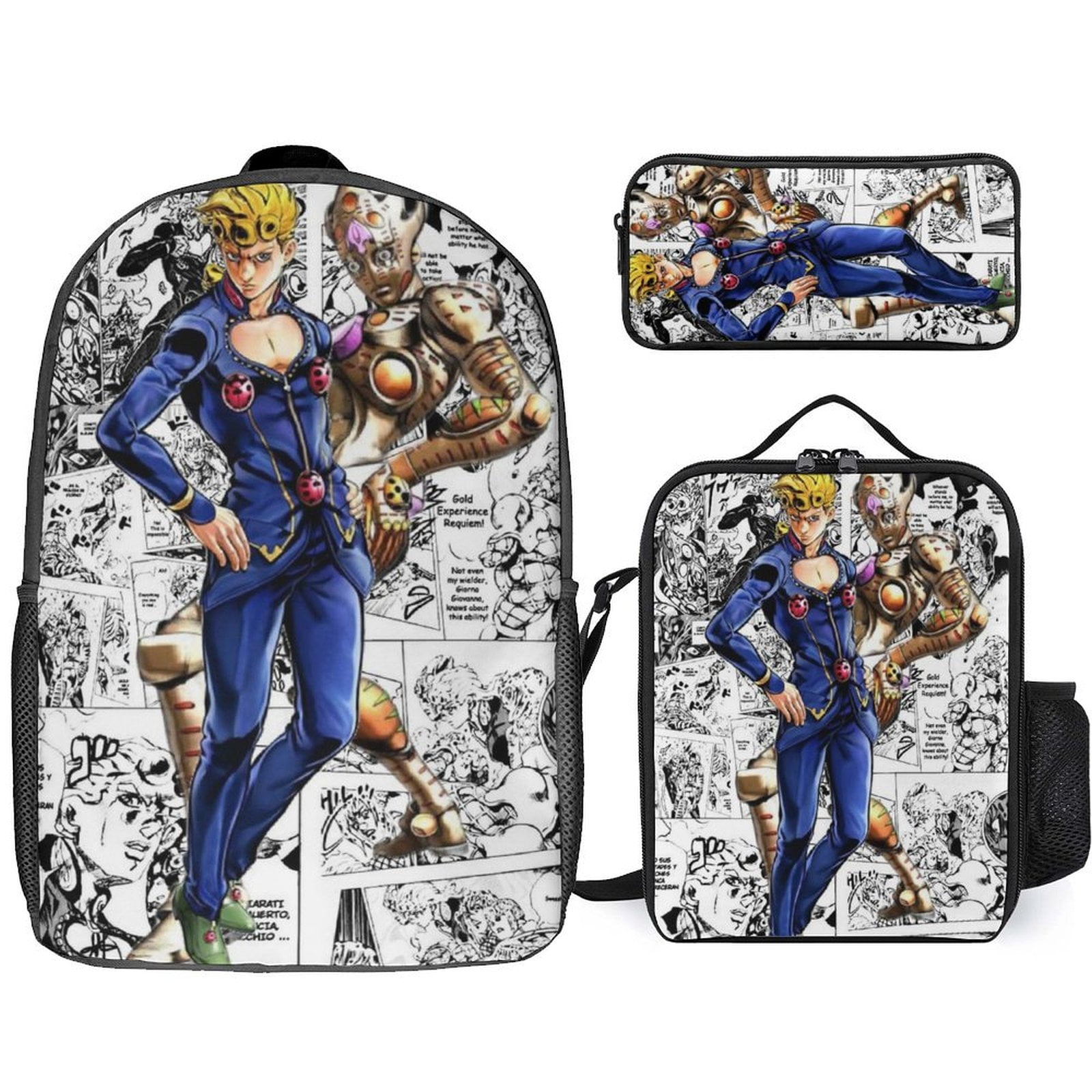3 Piece Casual Shoulder Bag, Jojo's Bizarre Adventure Giorno Giovanna ...