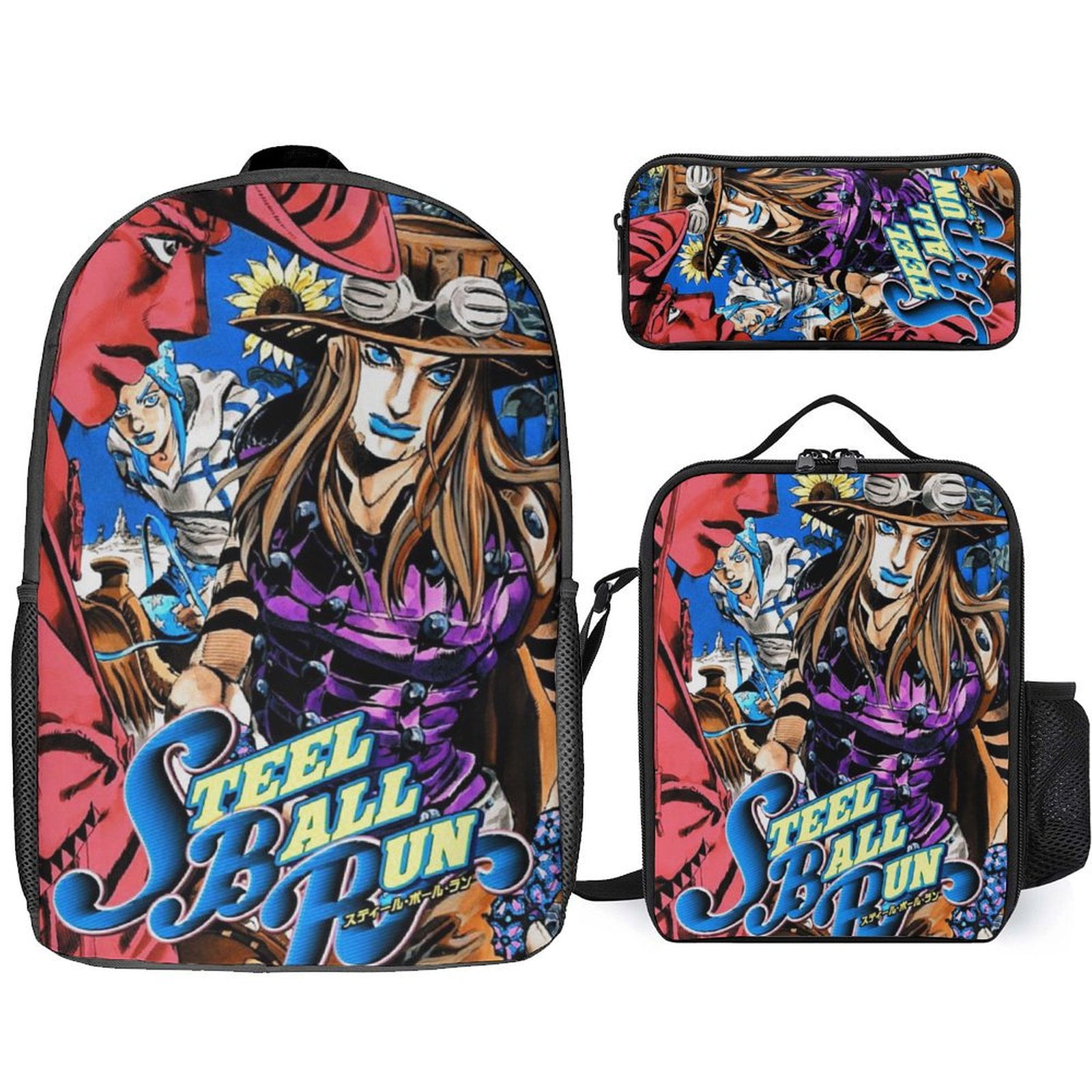 3 Piece Casual Shoulder Bag, Jojo's Bizarre Adventure Gyro Zeppeli ...