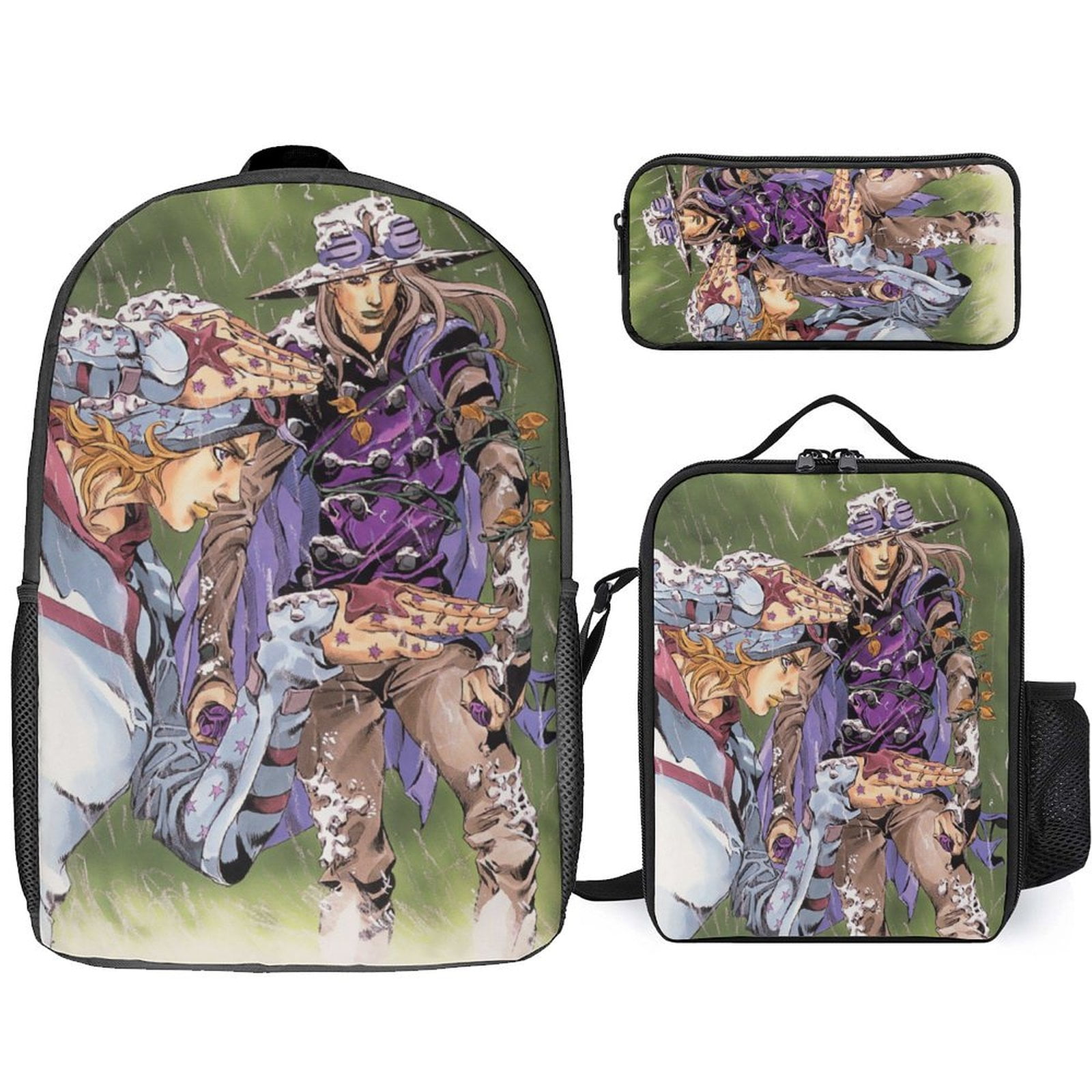 3 Piece Casual Shoulder Bag, Jojo's Bizarre Adventure Gyro Zeppeli ...