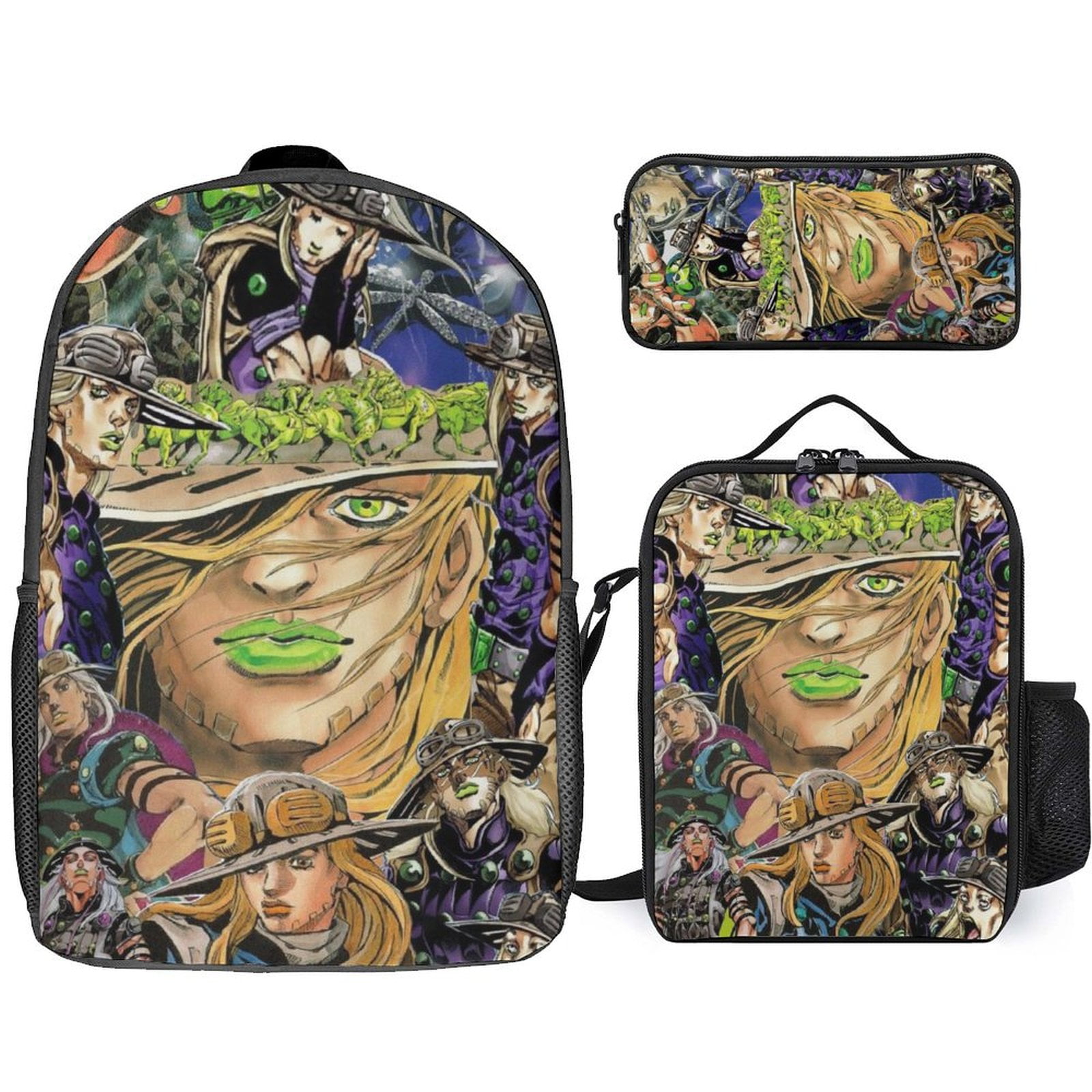 3 Piece Casual Shoulder Bag, Jojo's Bizarre Adventure Gyro Zeppeli ...