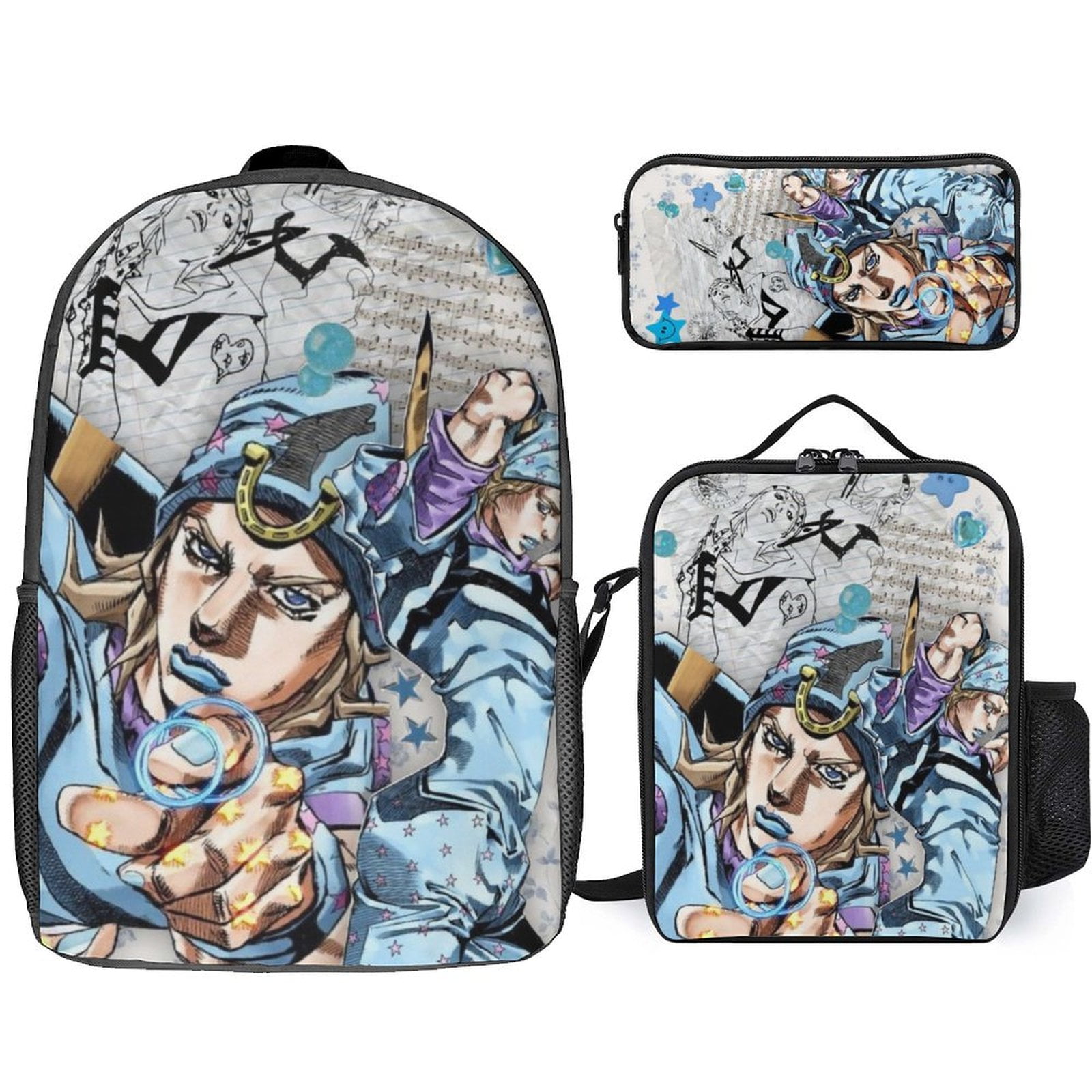 3 Piece Casual Shoulder Bag, Jojo's Bizarre Adventure Johnny Joestar ...