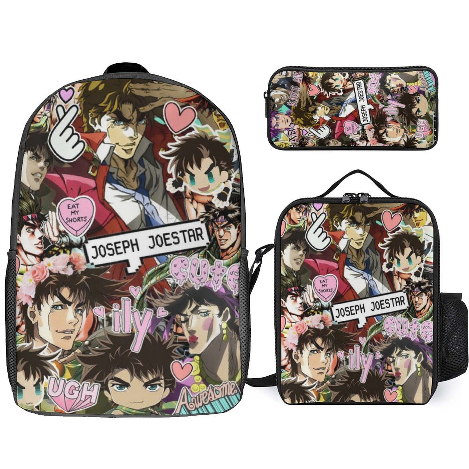 3 Piece Casual Shoulder Bag, Jojo's Bizarre Adventure Joseph Joestar ...