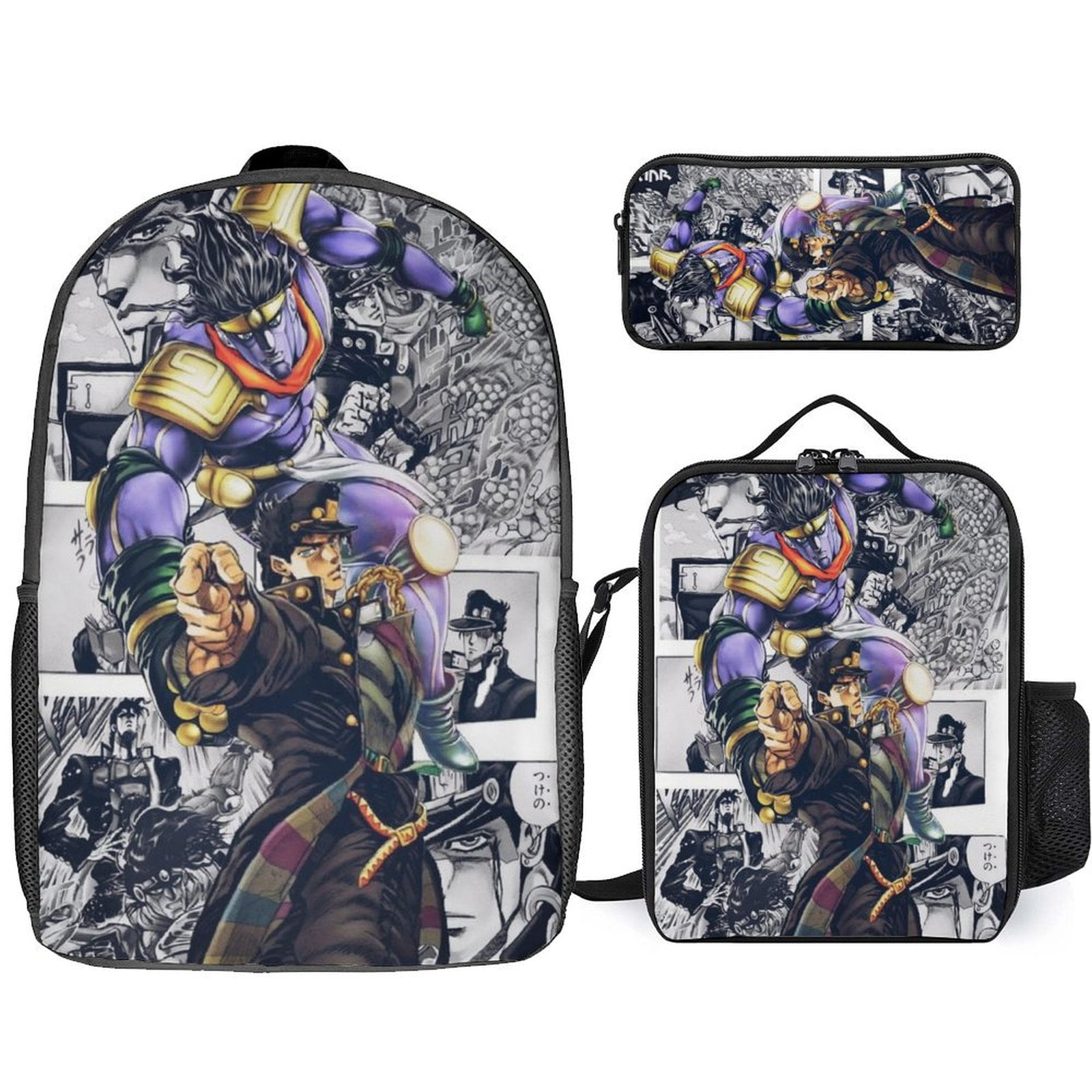 3 Piece Casual Shoulder Bag, Jojo's Bizarre Adventure Jotaro Kujo ...
