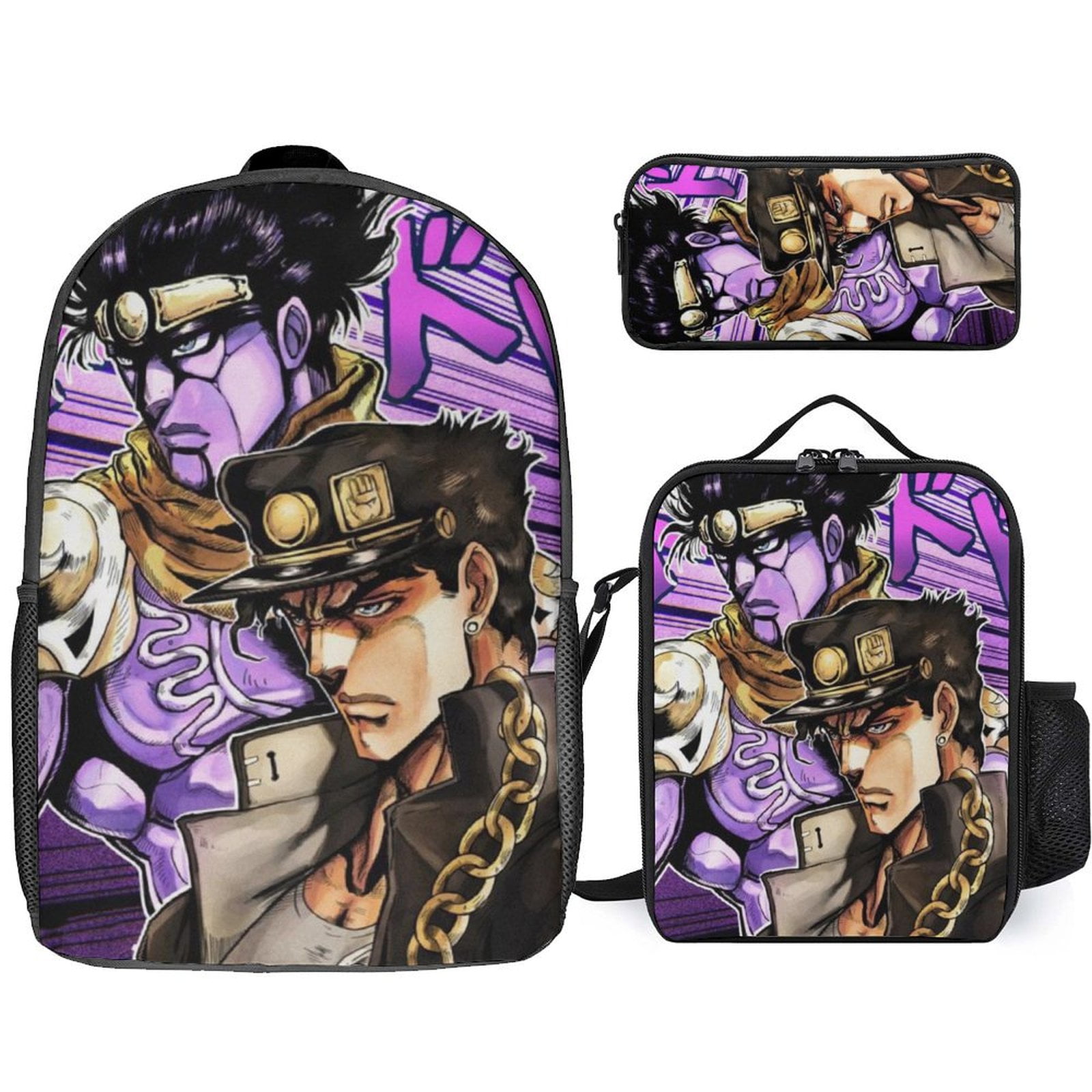3 Piece Casual Shoulder Bag, Jojo's Bizarre Adventure Jotaro Kujo ...
