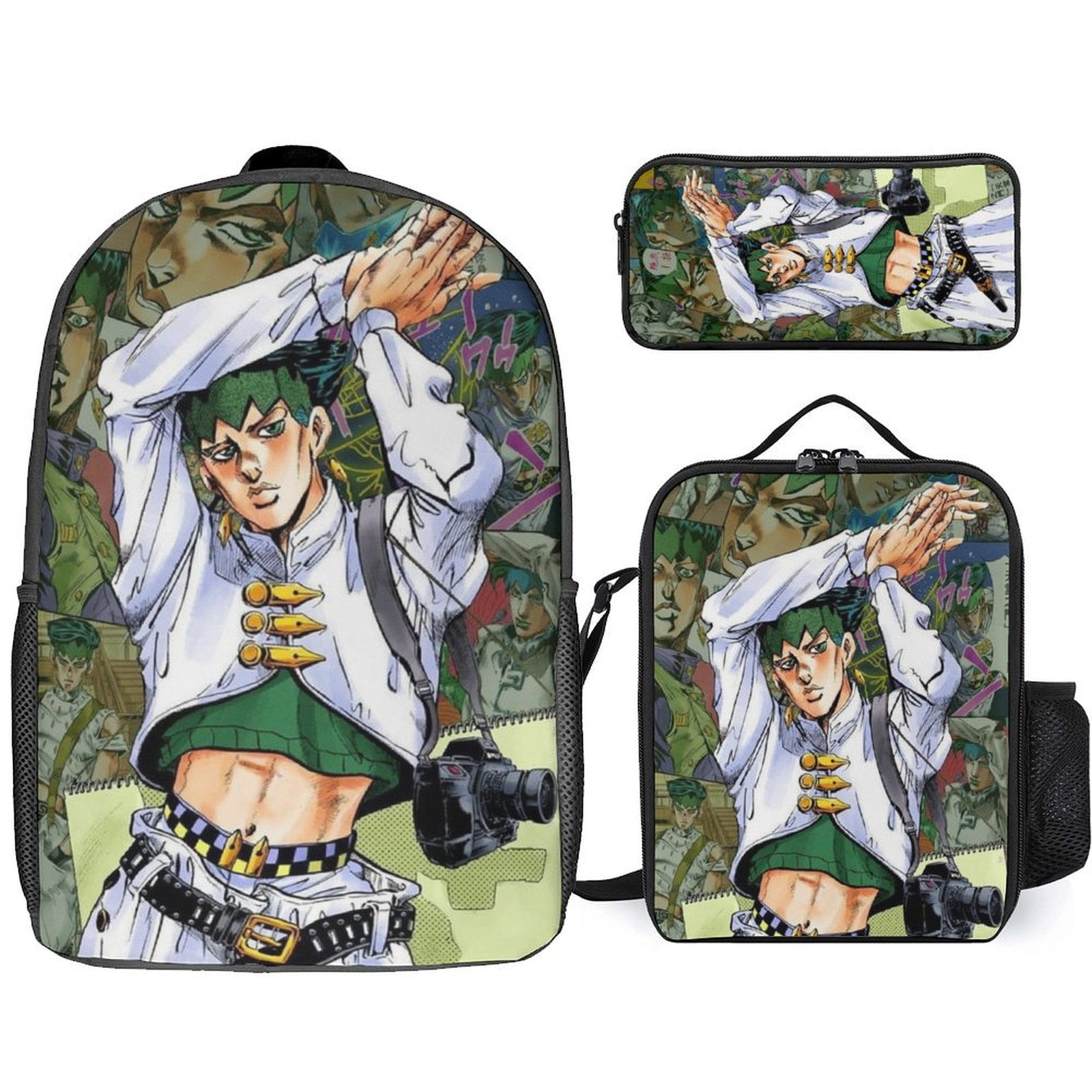 3 Piece Casual Shoulder Bag, Jojo's Bizarre Adventure Rohan Kishibe ...