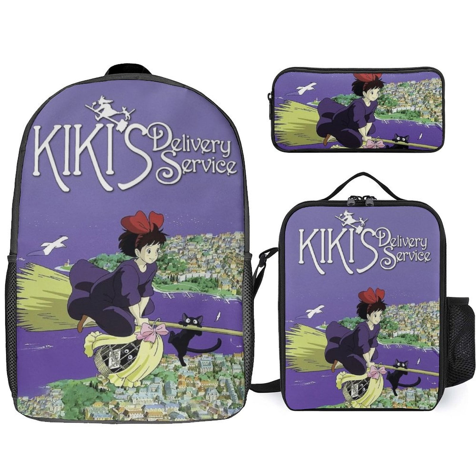 3 Piece Casual Shoulder Bag, Kiki's Delivery Service Backpack Set ...