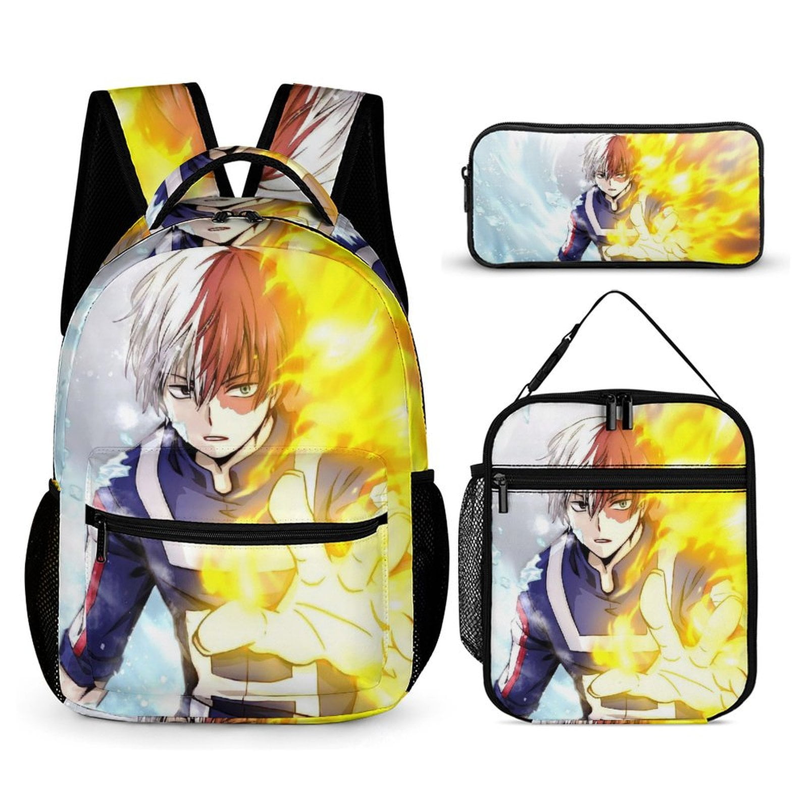 3 Piece Casual Shoulder Bag, My Hero Academia Backpack Set Travel ...