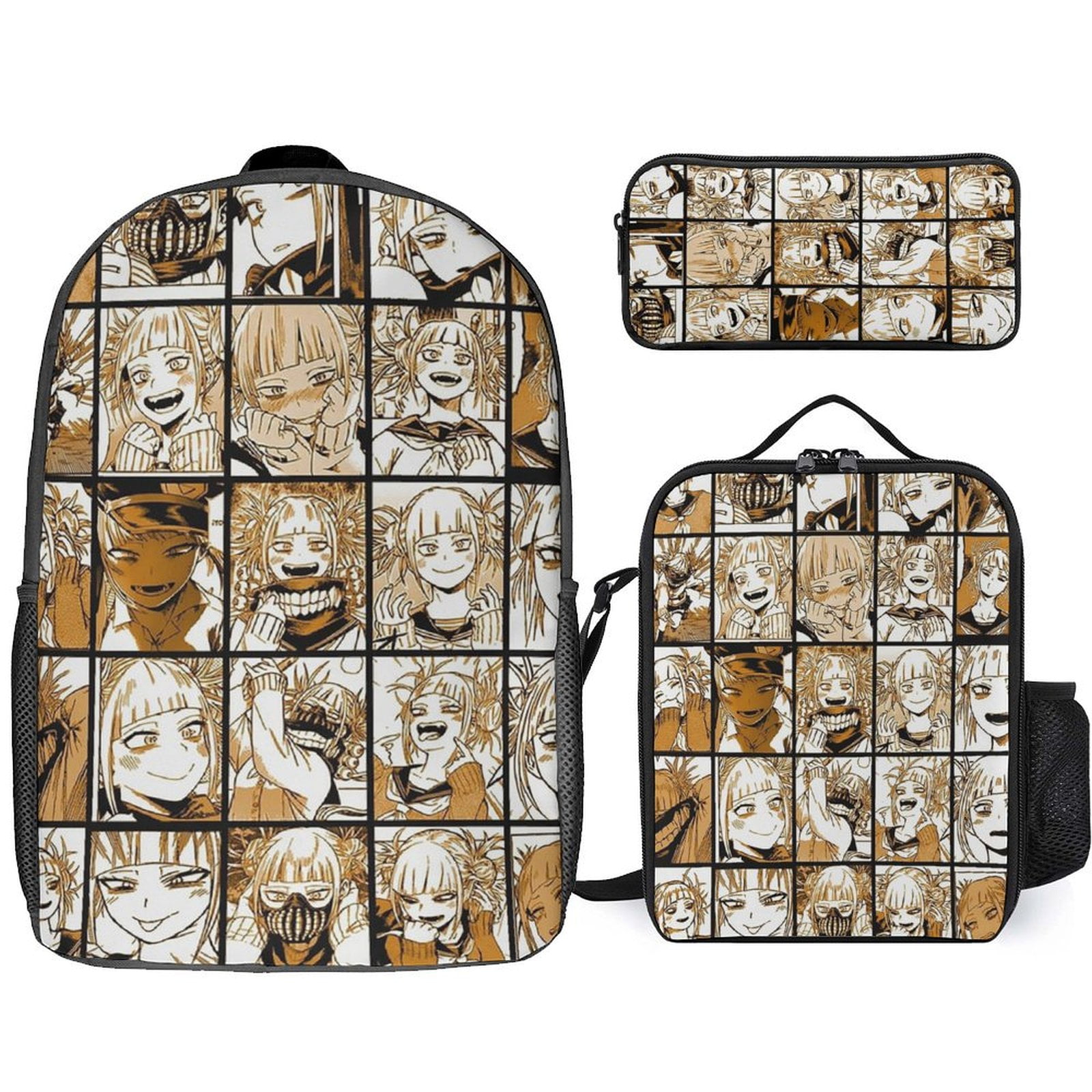 3 Piece Casual Shoulder Bag, My Hero Academia Himiko Toga Collage ...