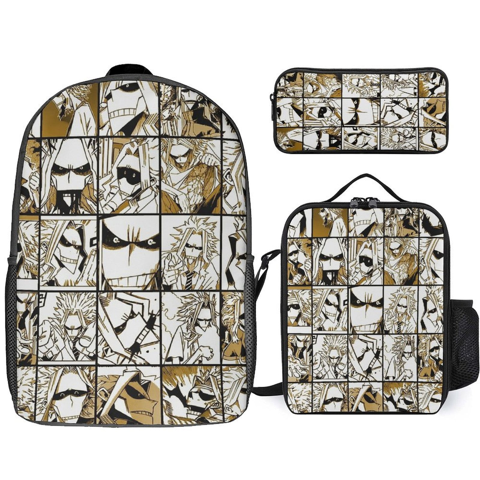 3 Piece Casual Shoulder Bag, My Hero Academia Skinny All Might Collage ...