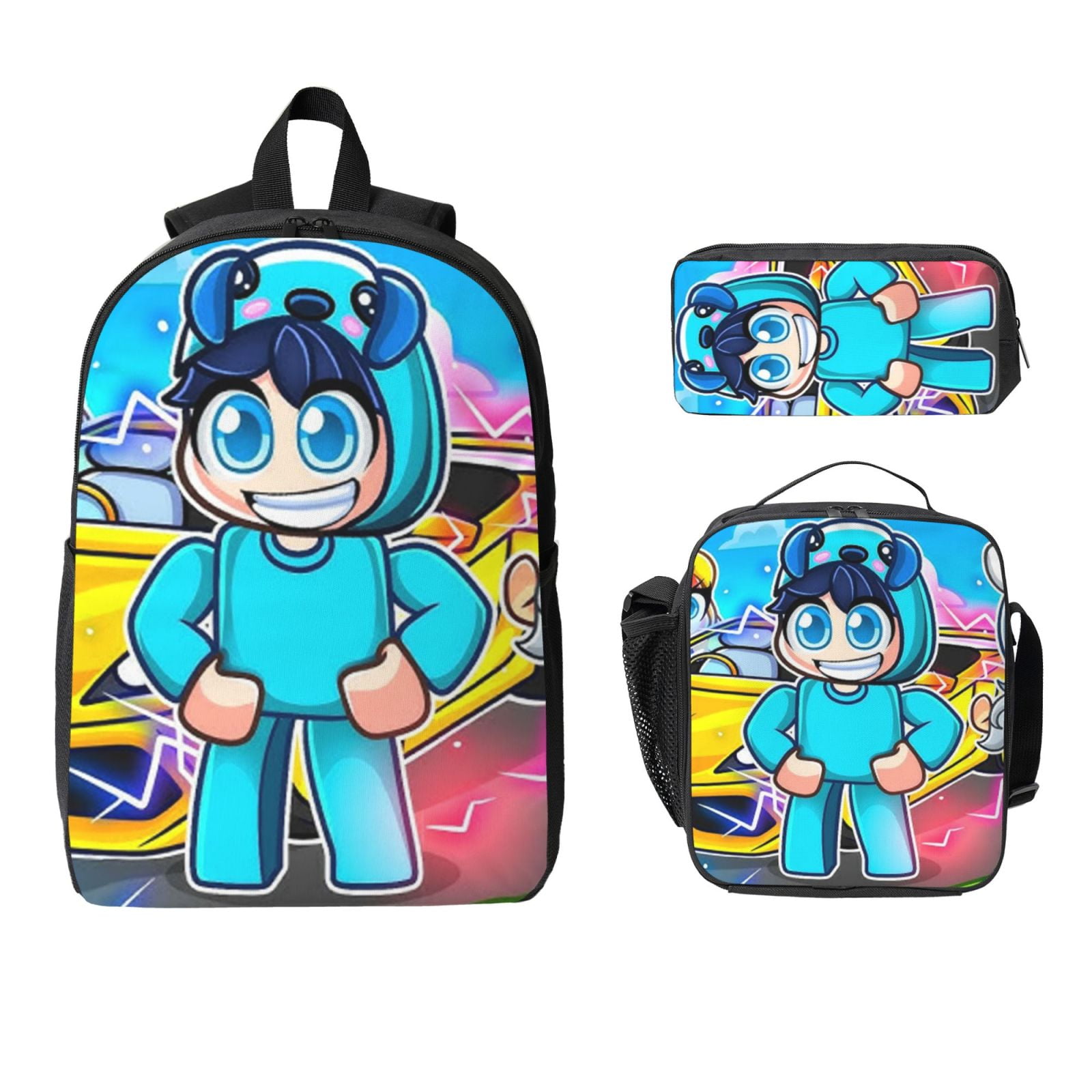 3 Piece Casual Shoulder Bag, Omz Crew Backpack Set Travel Knapsack with ...