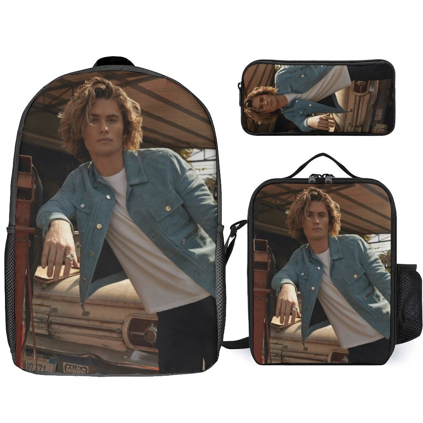 3 Piece Casual Shoulder Bag, Outer Banks John B Backpack Set Travel ...