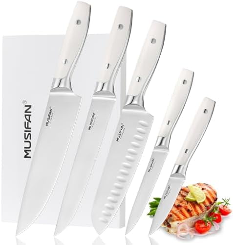 3-Piece Chef Knife Set, Professional Ultra Sharp Kitchen Knives For ...