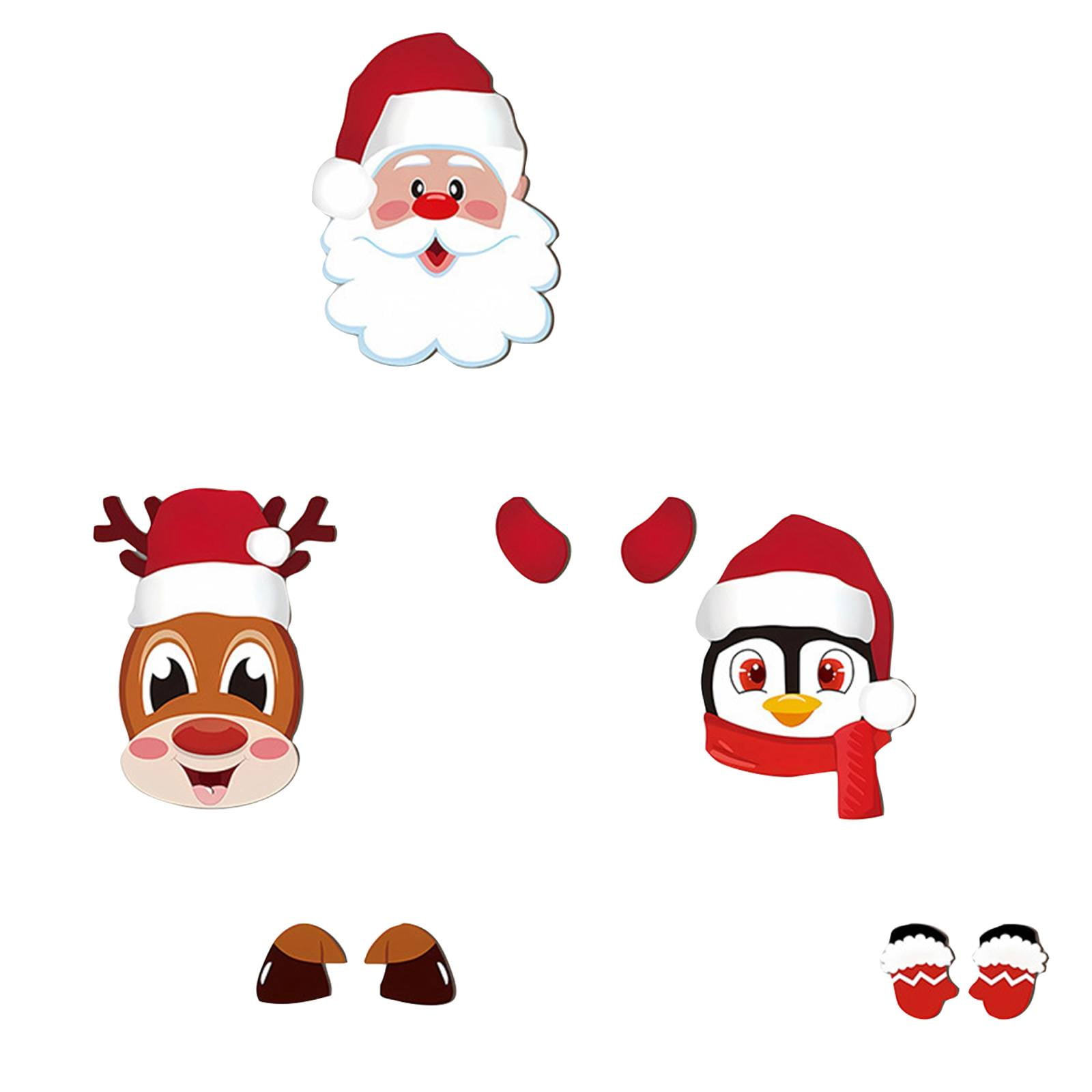 3-Piece Christmas Wooden Garden Standee Decoration Set, Durable Wood ...