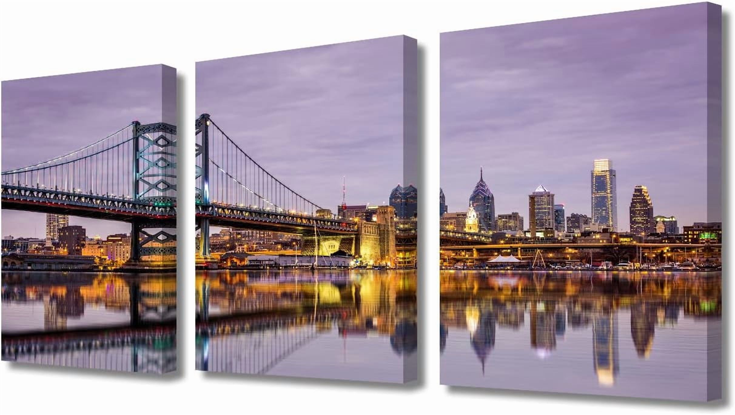 3 Piece City Traffic Trajectory Optical Line Wall Art Modern Dallas ...