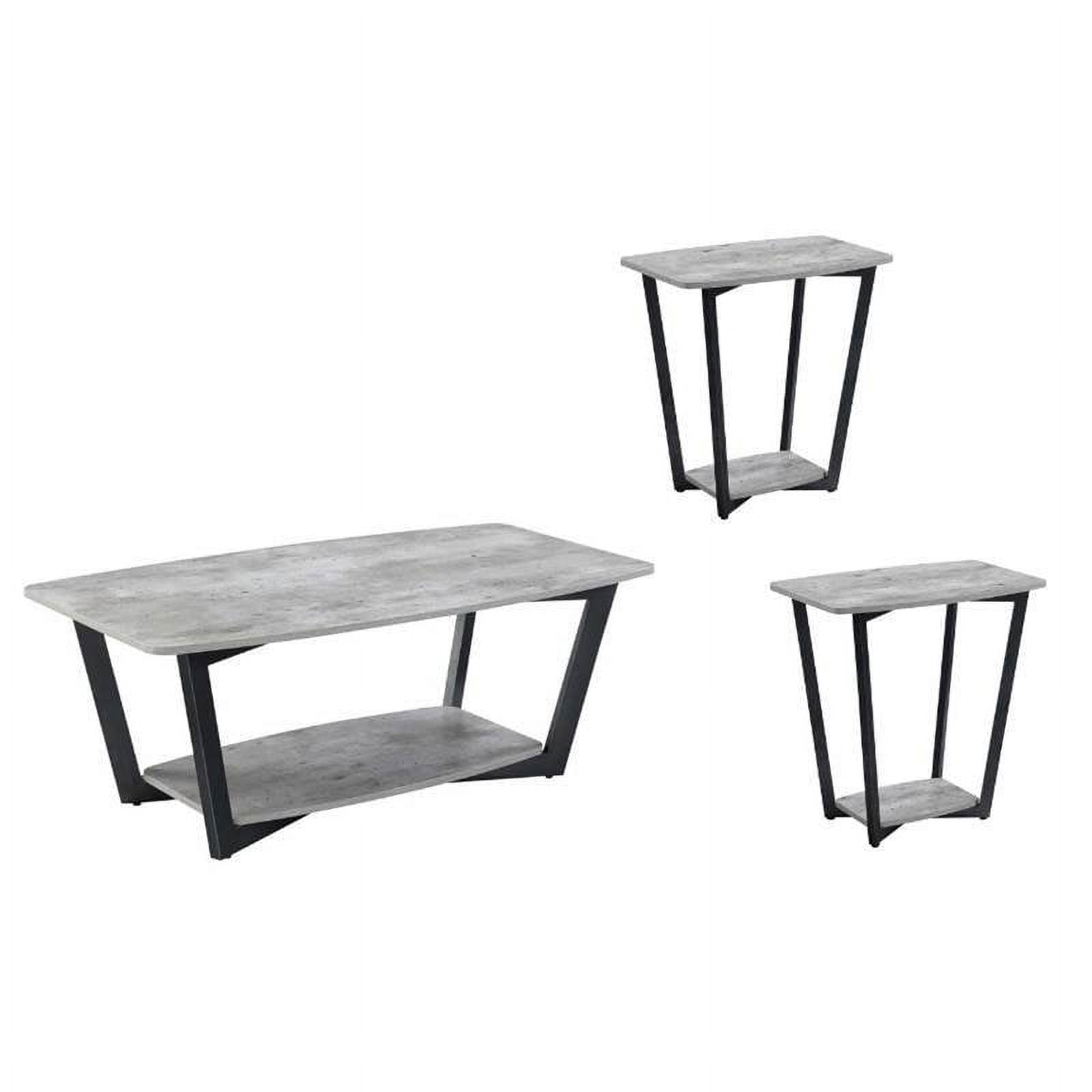 3 Piece Coffee Table Set with Coffee Table and Set of 2 End Table in ...