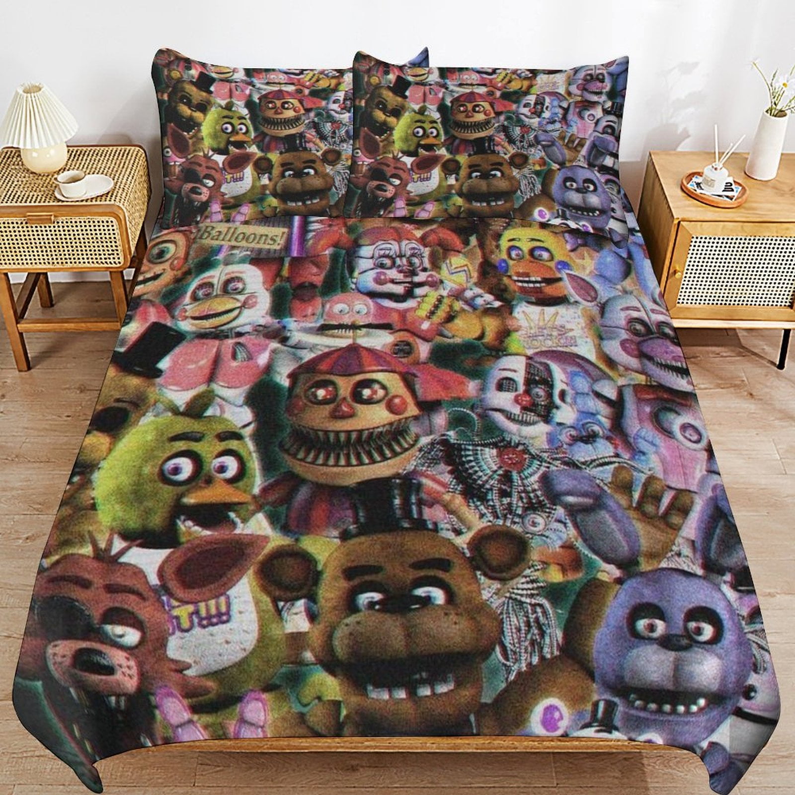 3 Piece Comfortable Bedding Set Five Nights At Freddy's FNAF Duvet ...