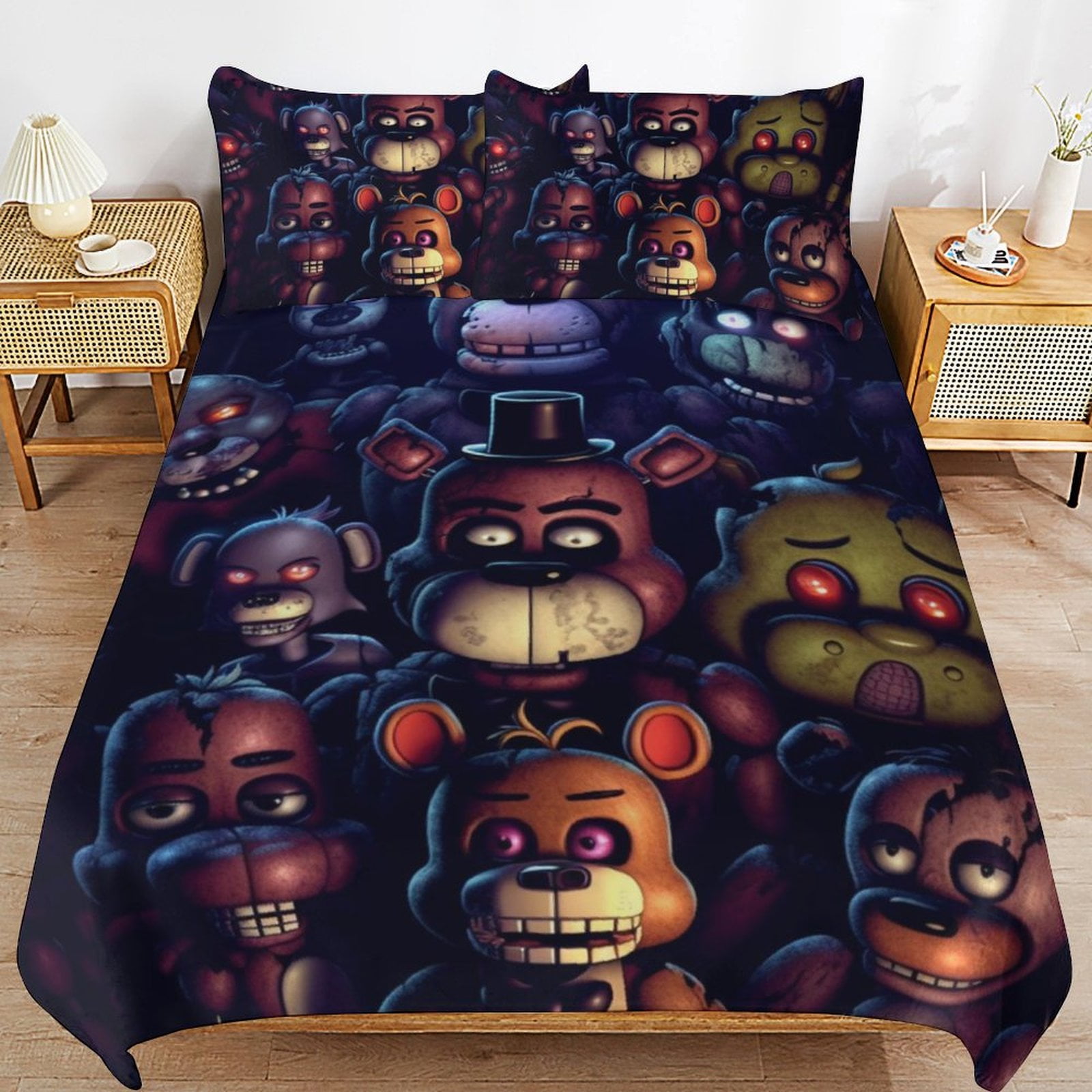 3 Piece Comfortable Bedding Set Five Nights At Freddy's FNAF Duvet ...