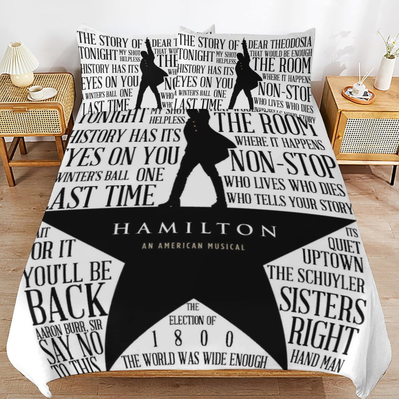 3 Piece Comfortable Bedding Set Hamilton Bed Duvet Cover with 2 ...
