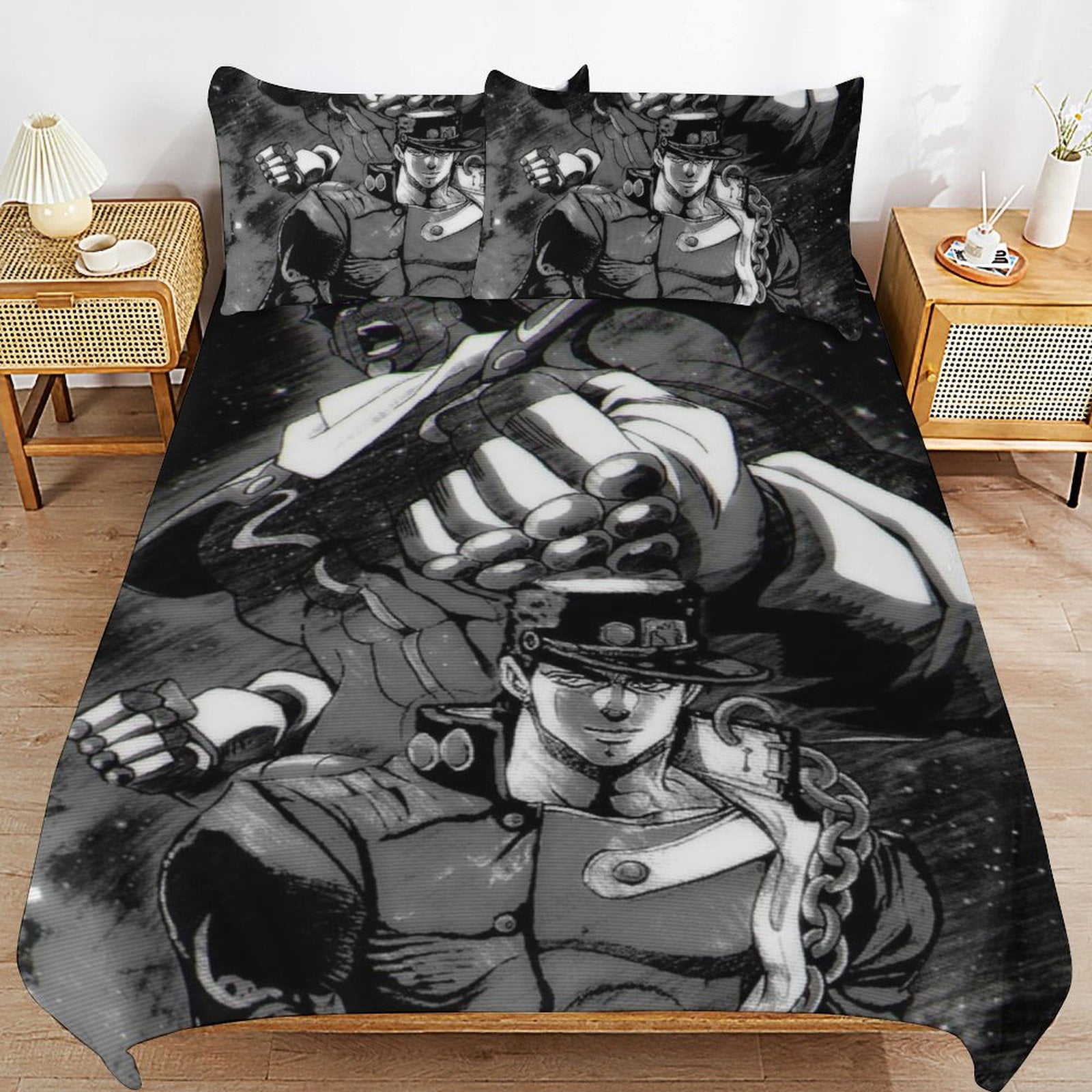 3 Piece Comfortable Bedding Set, Jojo's Bizarre Adventure Jotaro Kujo ...
