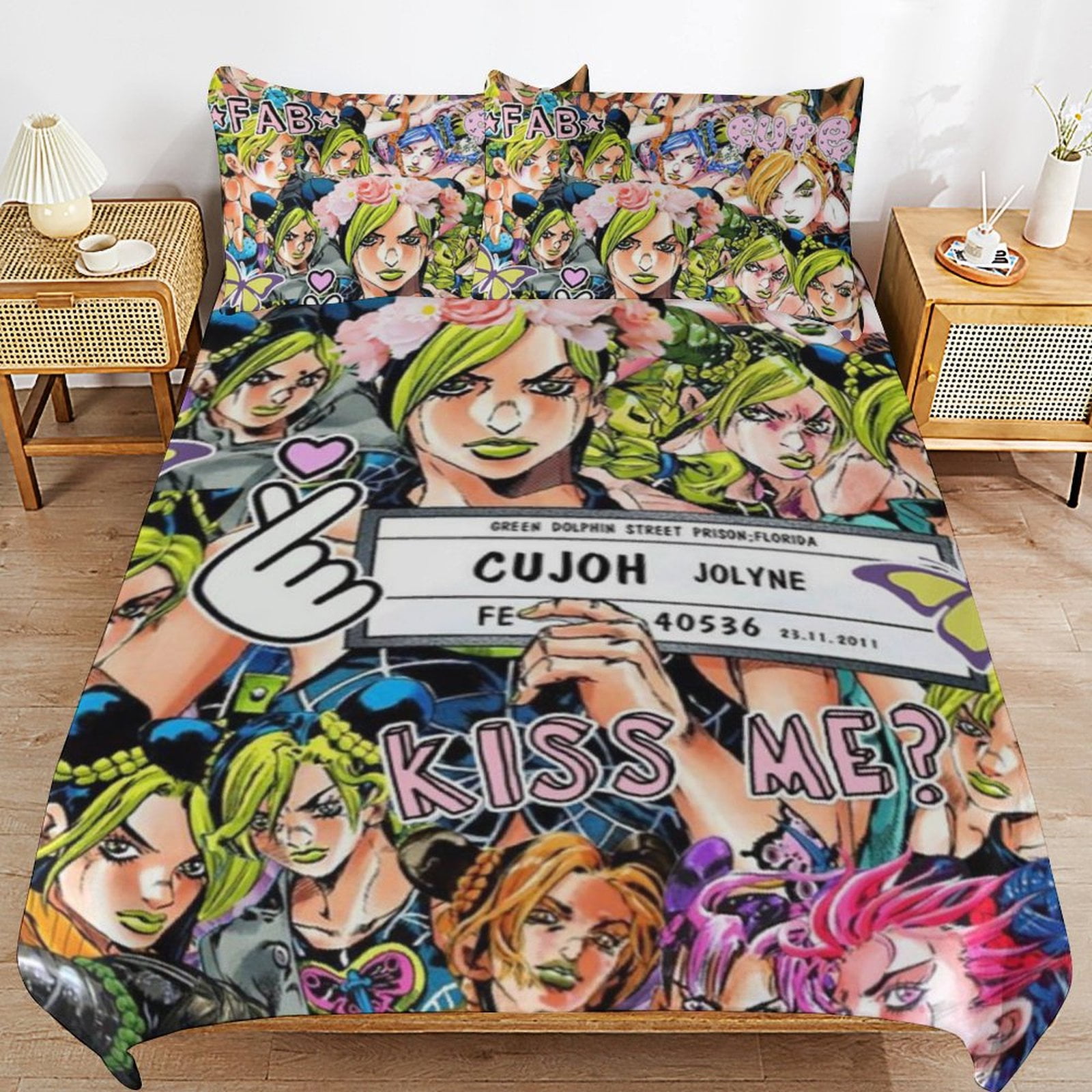 3 Piece Comfortable Bedding Set, Jojo's Bizarre Adventure Kujo Jolyne ...