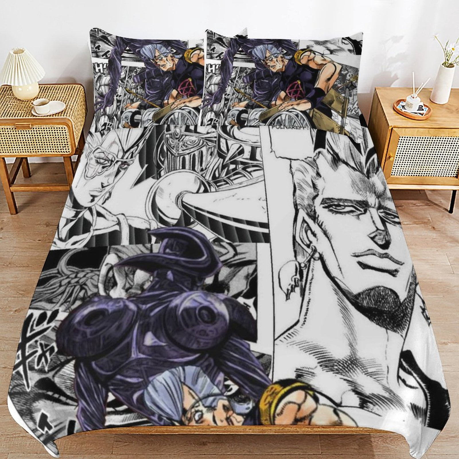 3 Piece Comfortable Bedding Set, Jojo's Bizarre Adventure Polnareff ...