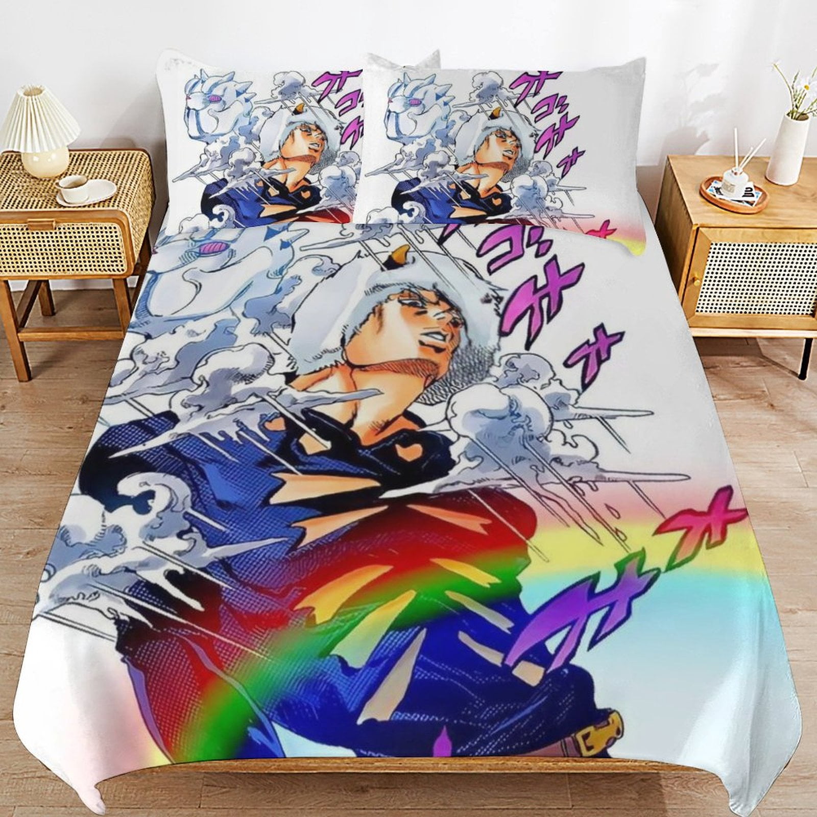 3 Piece Comfortable Bedding Set, Jojo's Bizarre Adventure Weather ...