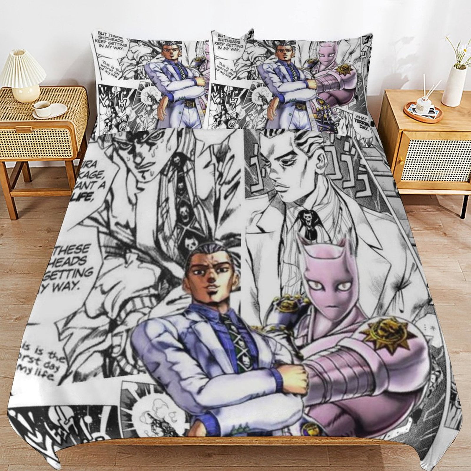 3 Piece Comfortable Bedding Set, Jojo's Bizarre Adventure Yoshikage ...
