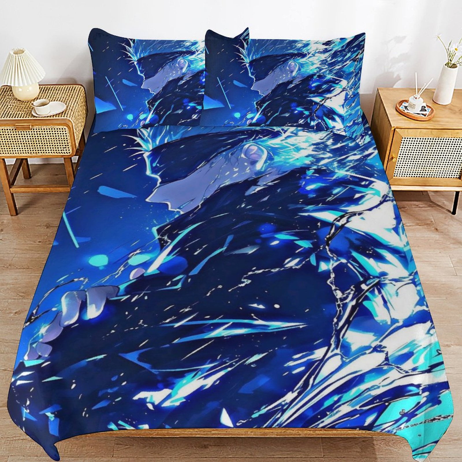 3 Piece Comfortable Bedding Set Jujutsu Kaisen Gojo Satoru Duvet Cover ...