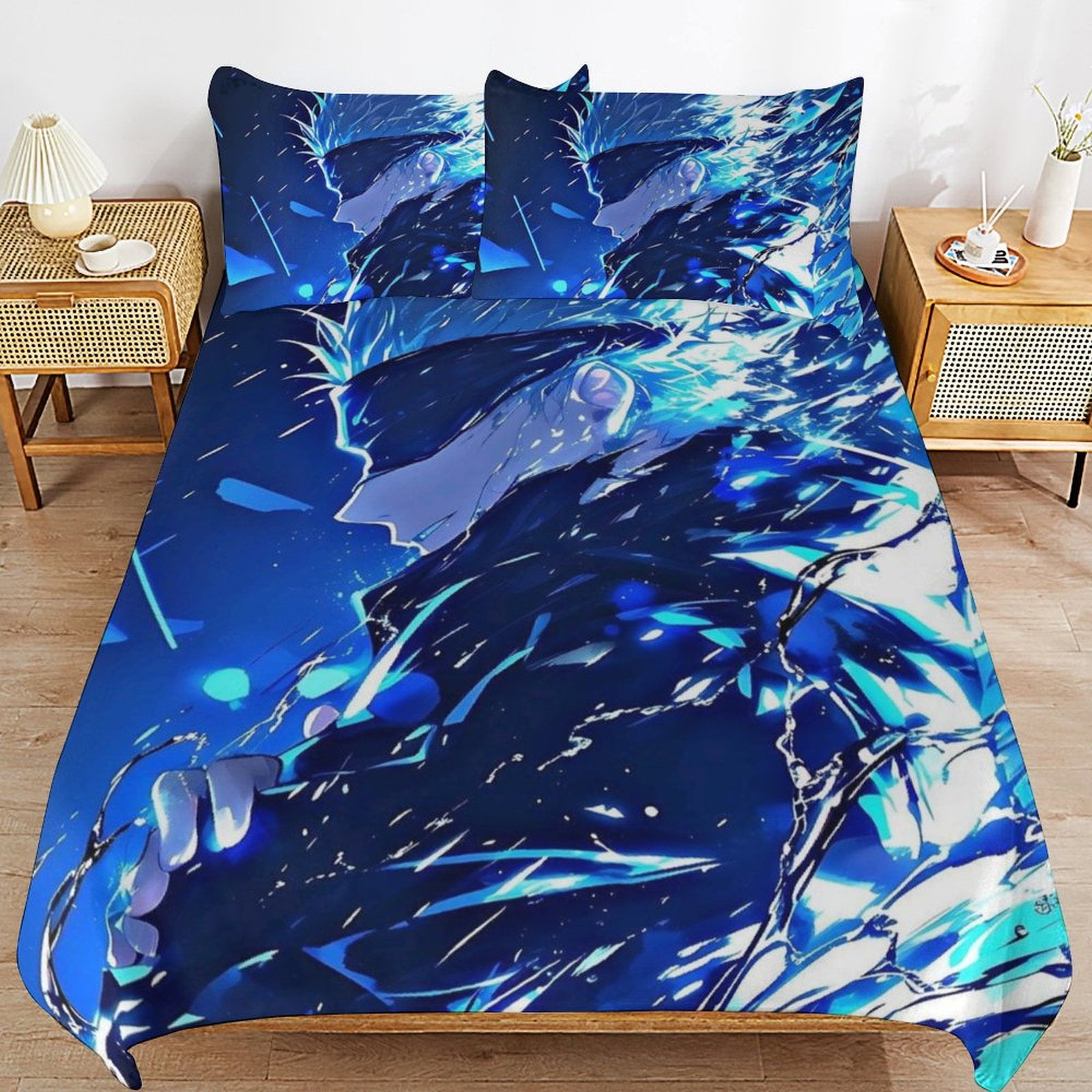 3 Piece Comfortable Bedding Set Jujutsu Kaisen Gojo Satoru Duvet Cover ...