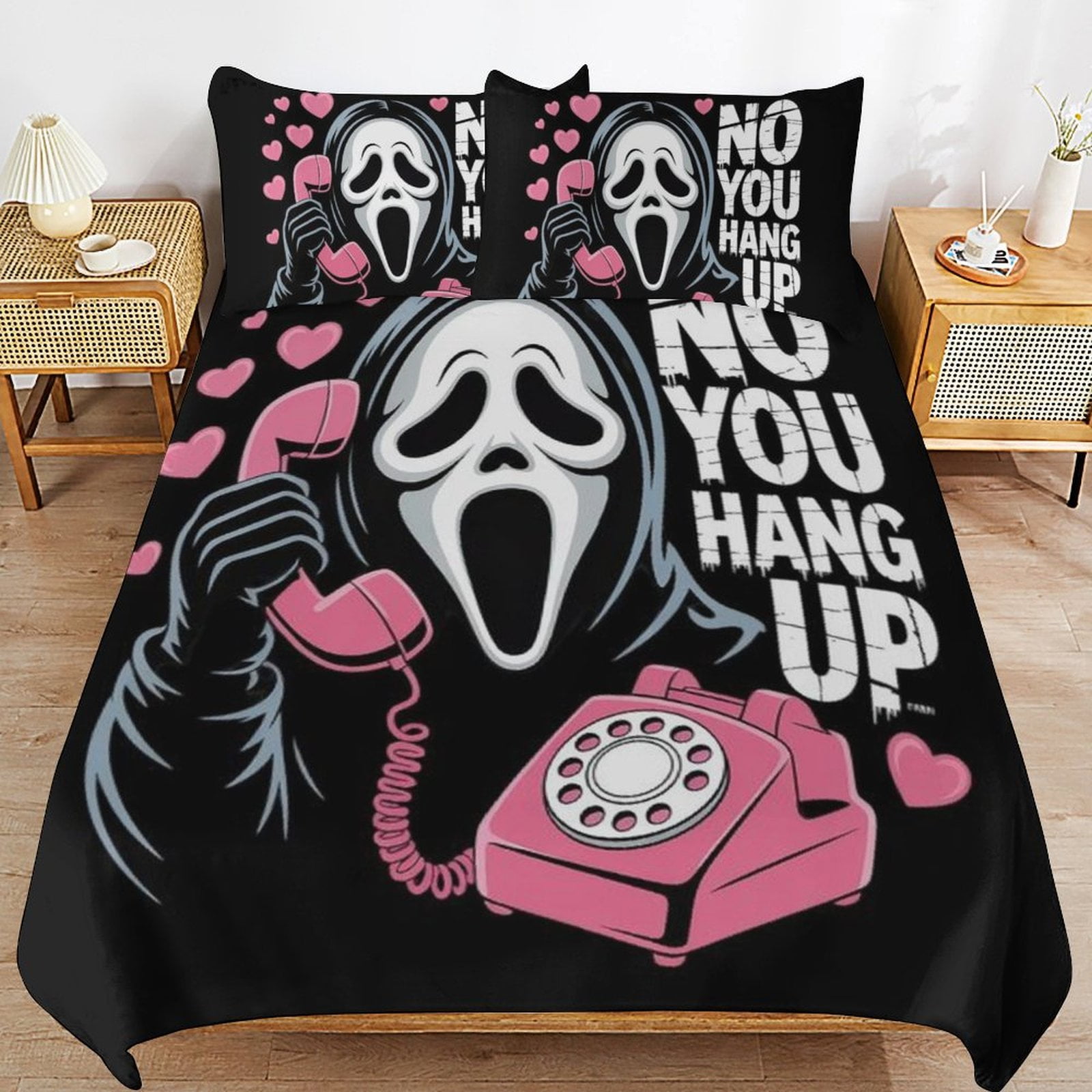 3 Piece Comfortable Bedding Set Scream Ghostface Duvet Cover Twin Bed ...