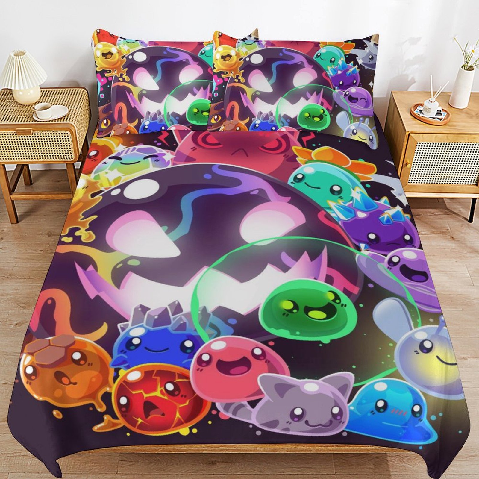 3 Piece Comfortable Bedding Set Slime Rancher Duvet Cover Twin Bed with ...