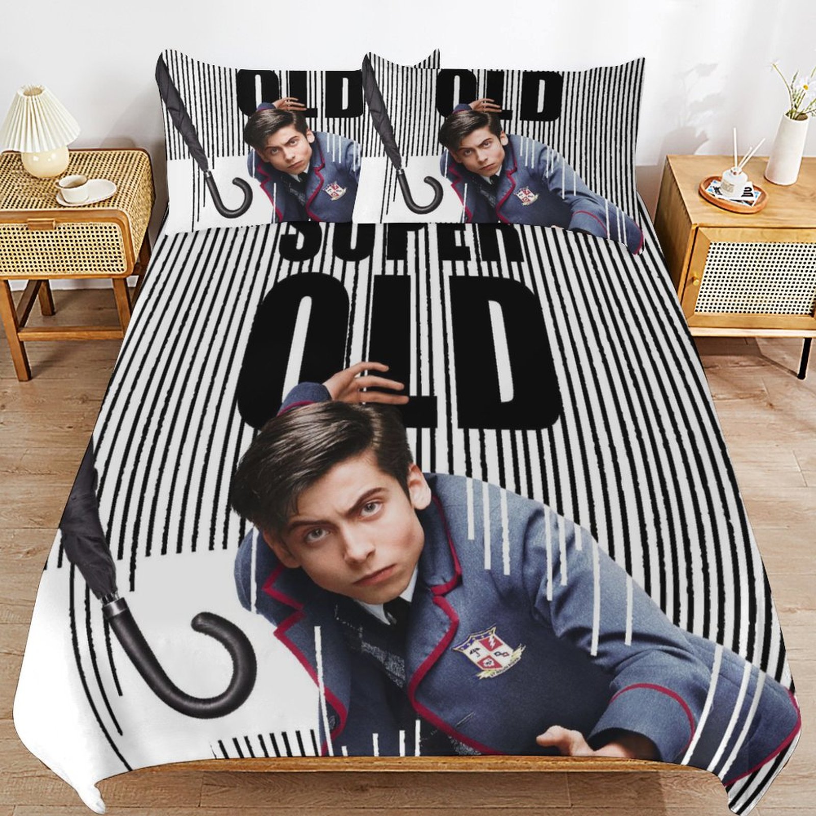 3 Piece Comfortable Bedding Set The Umbrella Academy Number Five Duvet ...