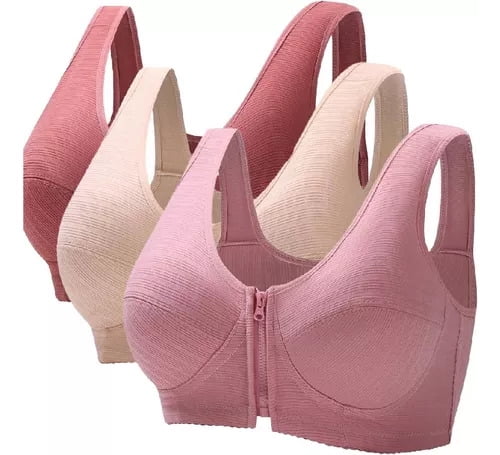 3 Piece Comfortable Tankini Bra with Front Zipper - Walmart.com