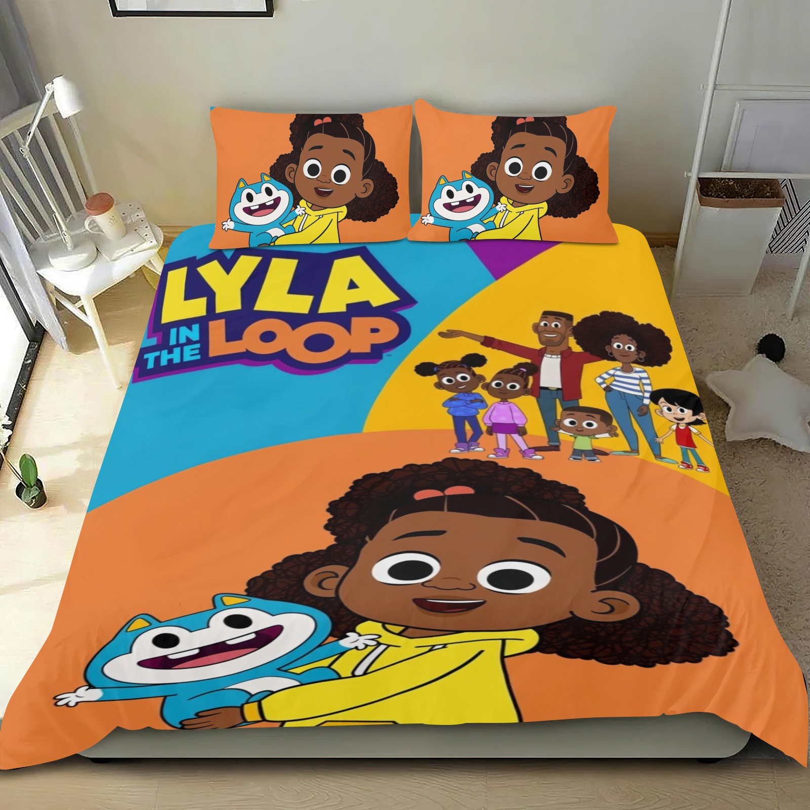 3 Piece Comforter Cover Set For Lyla in The Loop Bedding Set Cute Duvet ...