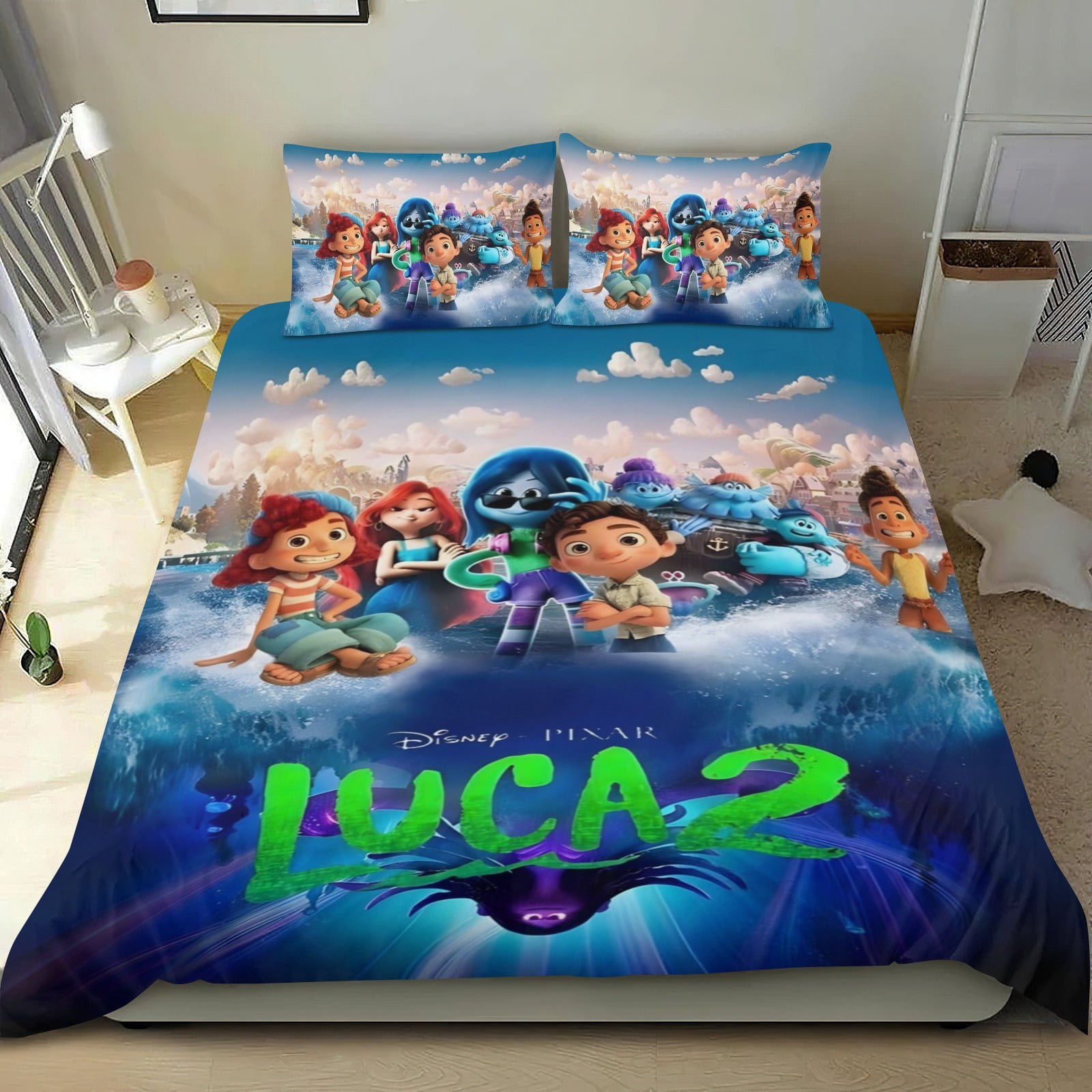 3 Piece Comforter Set For Luca Bedding Set Cute Duvet Cover Sets Super Soft Teens Bedding Set ...