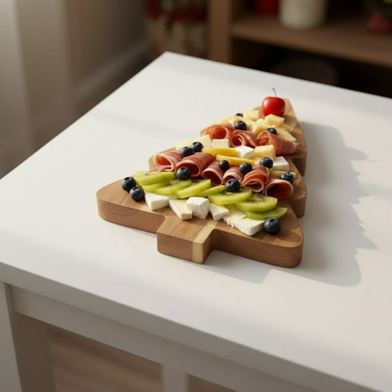 3-Piece Cooked Food Board Set with Stainless Steel Tools | Natural ...