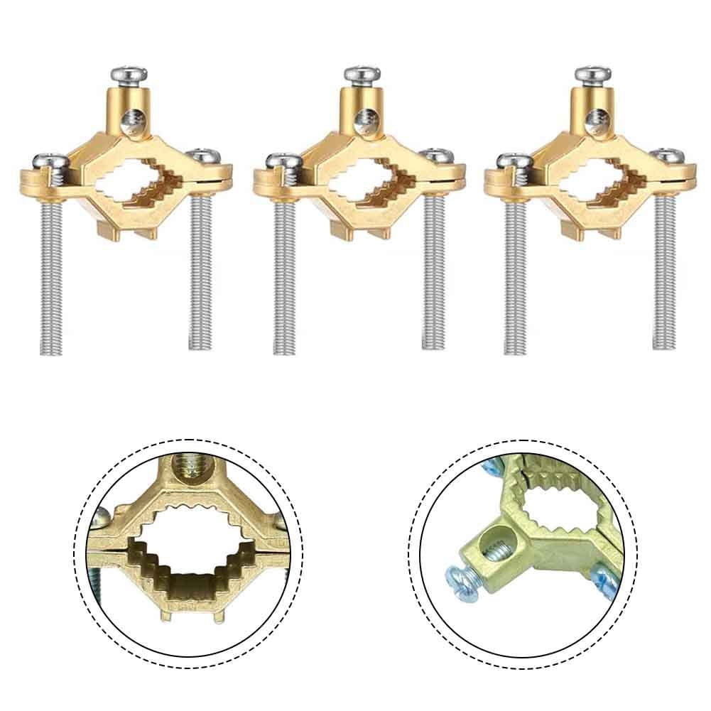 3 Piece Copper Alloy Ground Clamps For Electrical Bonding On Water ...