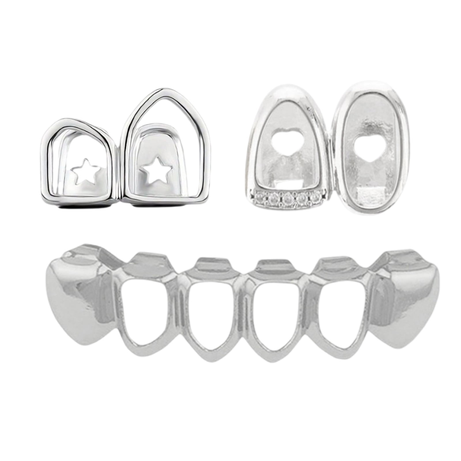 3 Piece Corrosions Resistant Body Jewelry Set Double Hollow ...