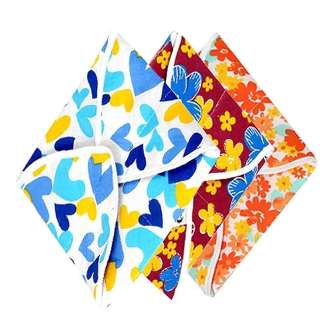 3 Piece Cotton Roti Fittedsheet Cover Set - Assorted(3 Piece Roti Cover ...